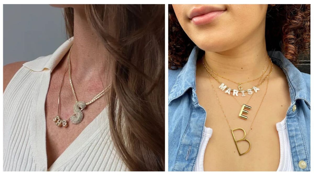 Discover the Chic Ways to Style Your Bubble Letter Necklace